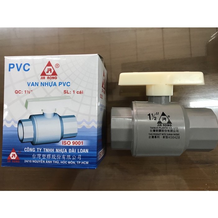 Jual BALL VALVE /STOP KRAN PVC JIA RONG ukuran 1 1/2INCH | Shopee Indonesia