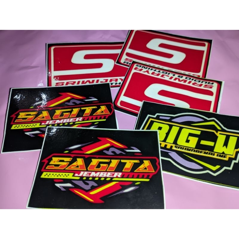 Jual Stiker Sound SRIWIJAYA Audio / Sagita audio jember / BIG W audio ...