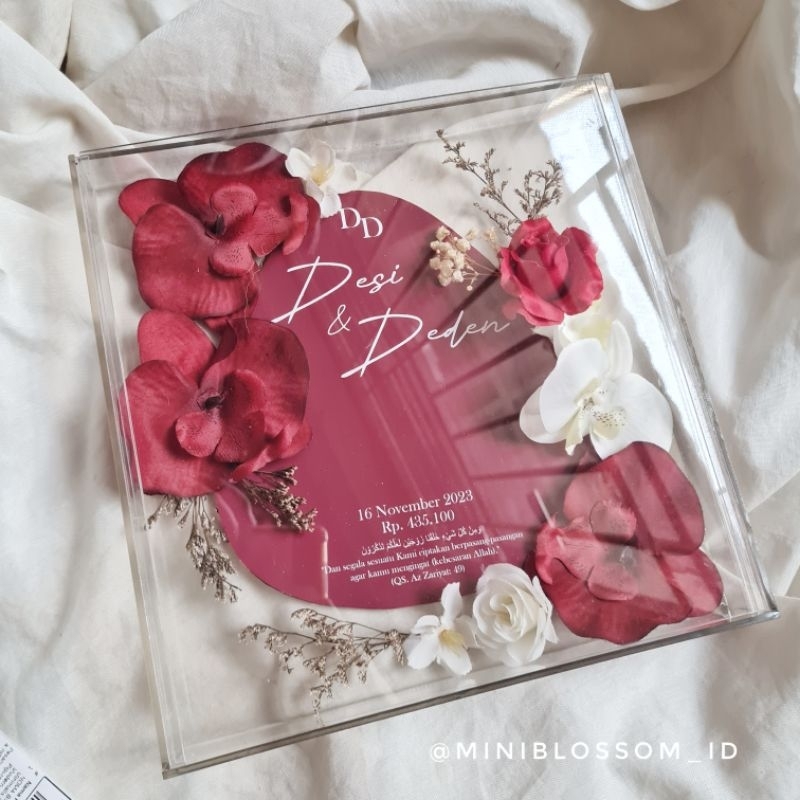 Jual NOMA Bingkai Mahar Akrilik / Mahar Minimalis / Mahar Pernikahan ...