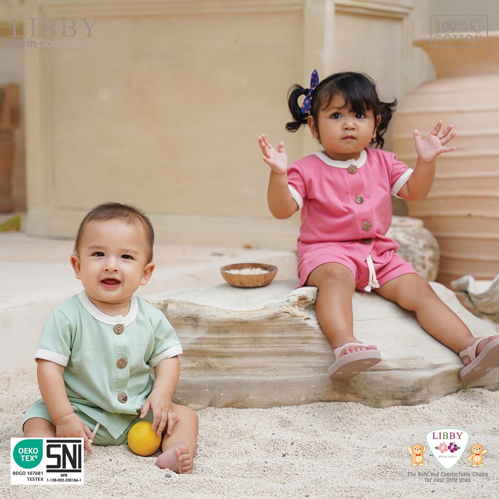 Jual LIBBY 1 pcs Bedong Earth Colour Rocco Set ( 1 pcs/pack) | Shopee Indonesia
