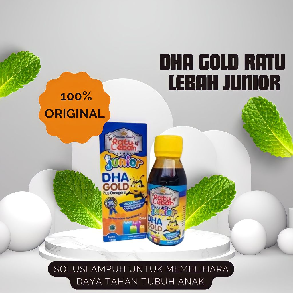 Jual DHA GOLD Ratu Lebah Junior PLUS OMEGA 3(100%ORIGINAL) | Shopee ...