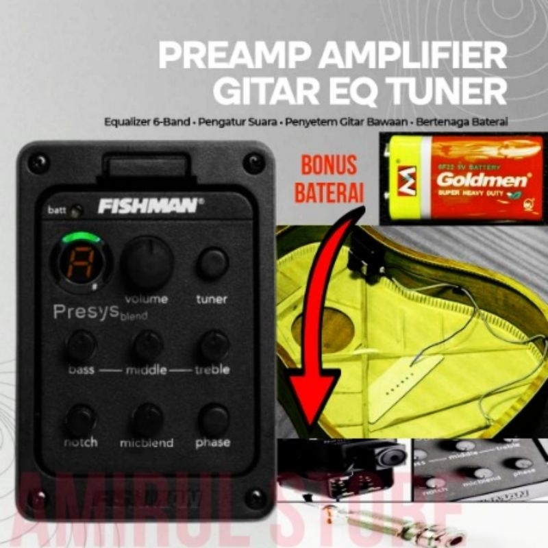 Jual Presys Blend Preamp Amplifier Gitar EQ Tuner - EQ-201 | Shopee Indonesia