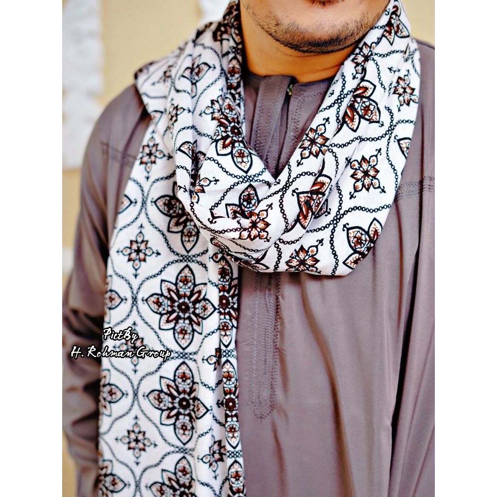 Jual Sorban Khasmiri Terompa Nabi / Sorban Habaib / Aridha Motif Logo ...