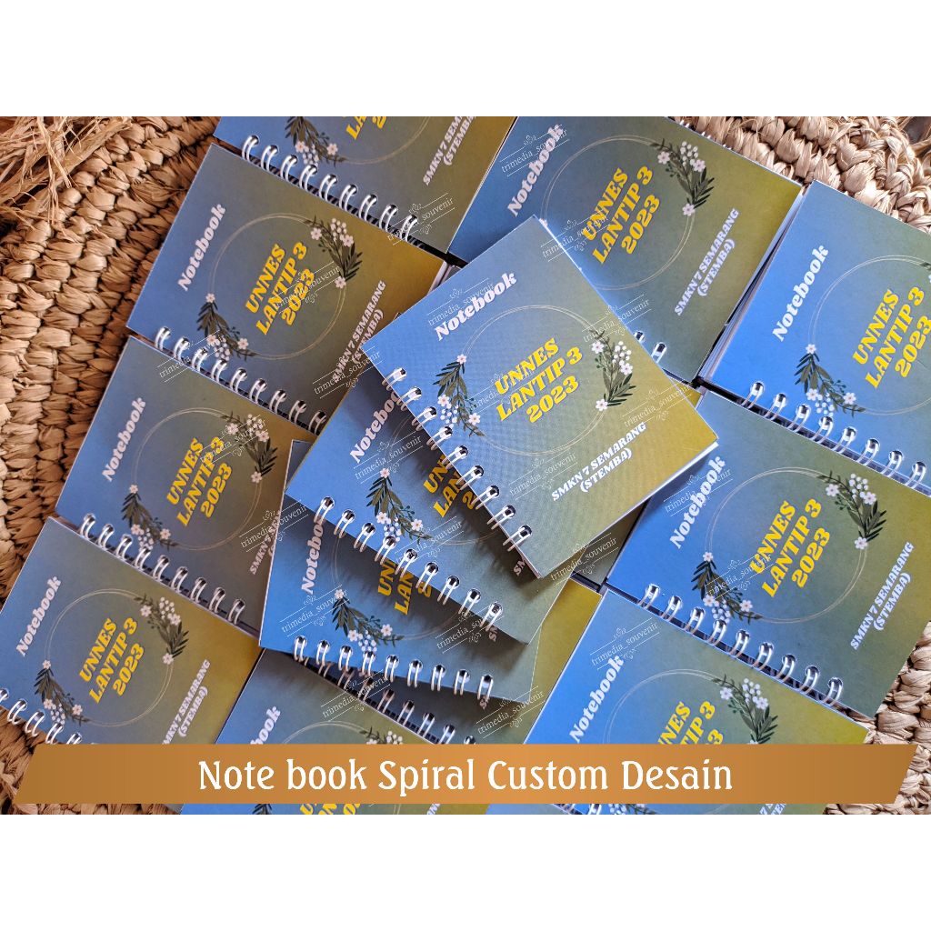 Jual Notebook Custom Spiral / Note Book Mini Custom Desain uk 7 x 10 cm ...