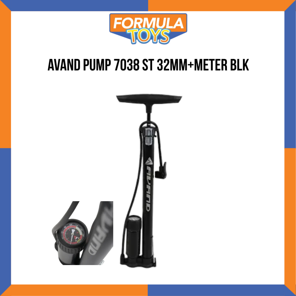 Jual POMPA SEPEDA AVAND PUMP 7038 ST 32MM+METER BLK | Shopee Indonesia