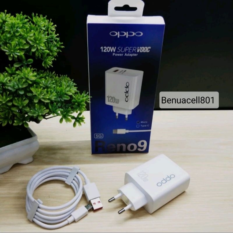 Jual Charger Oppo Reno 9 Fast Charging 120W 3.0 Super Vooc for Micro ...