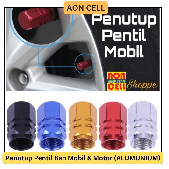 Jual Tutup Penutup Pentil Ban Mobil Motor Valve Cap Alumunium Car Tire ...