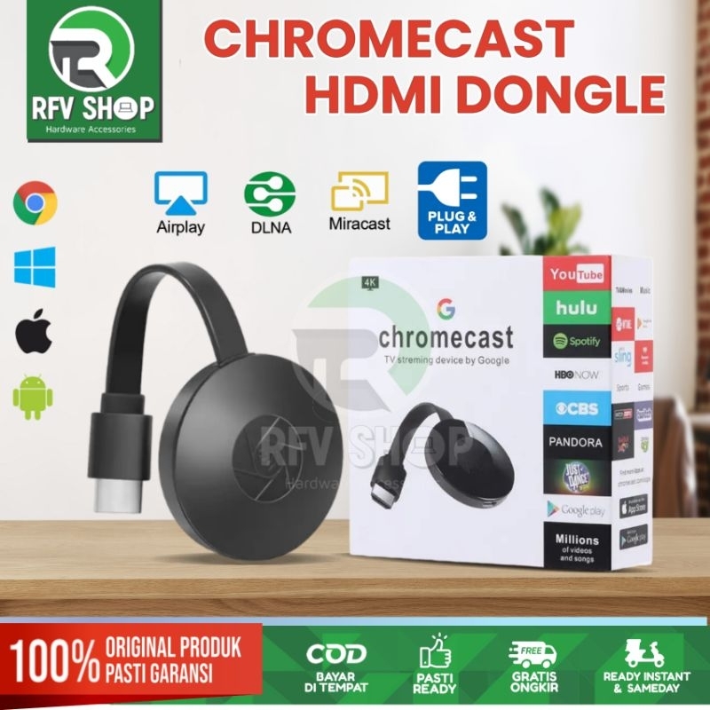 Jual Google Chromecast HDMI Dongle Anycast Wifi Display Chrome cast ...