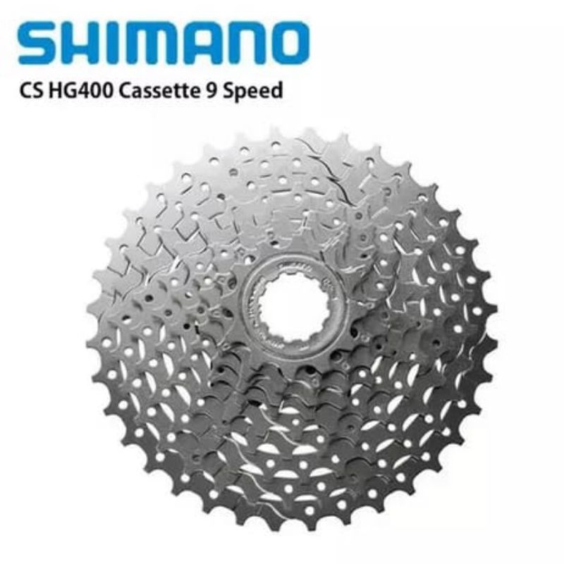 Jual Cassette Sprocket Shimano HG400-9 speed 11-34t original untuk MTB ...