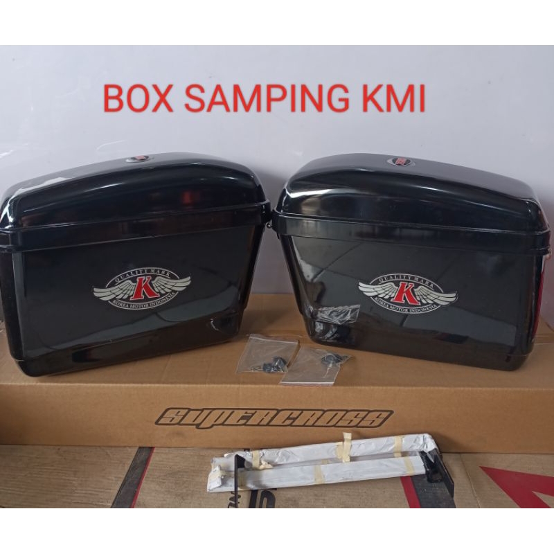 Jual BOX SAMPING KMI SEPASANG PLUS BREKET COCOK UNTUK SEMUA JENIS MOTOR ...