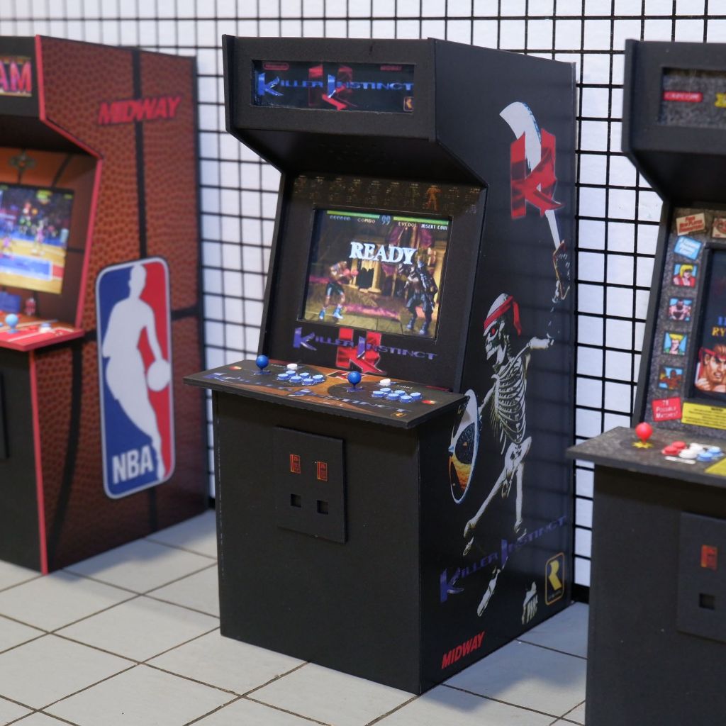 Jual Miniatur Skala 1/12 Arcade Machine Killer Instinct Mesin Ding Dong ...