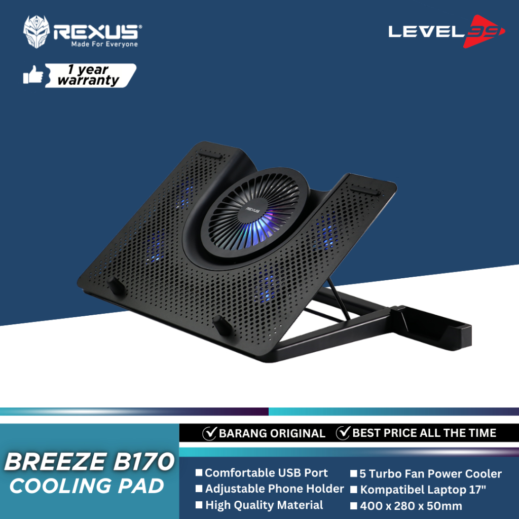 Jual Coolingpad Gaming REXUS BREEZE B170 RGB | Shopee Indonesia