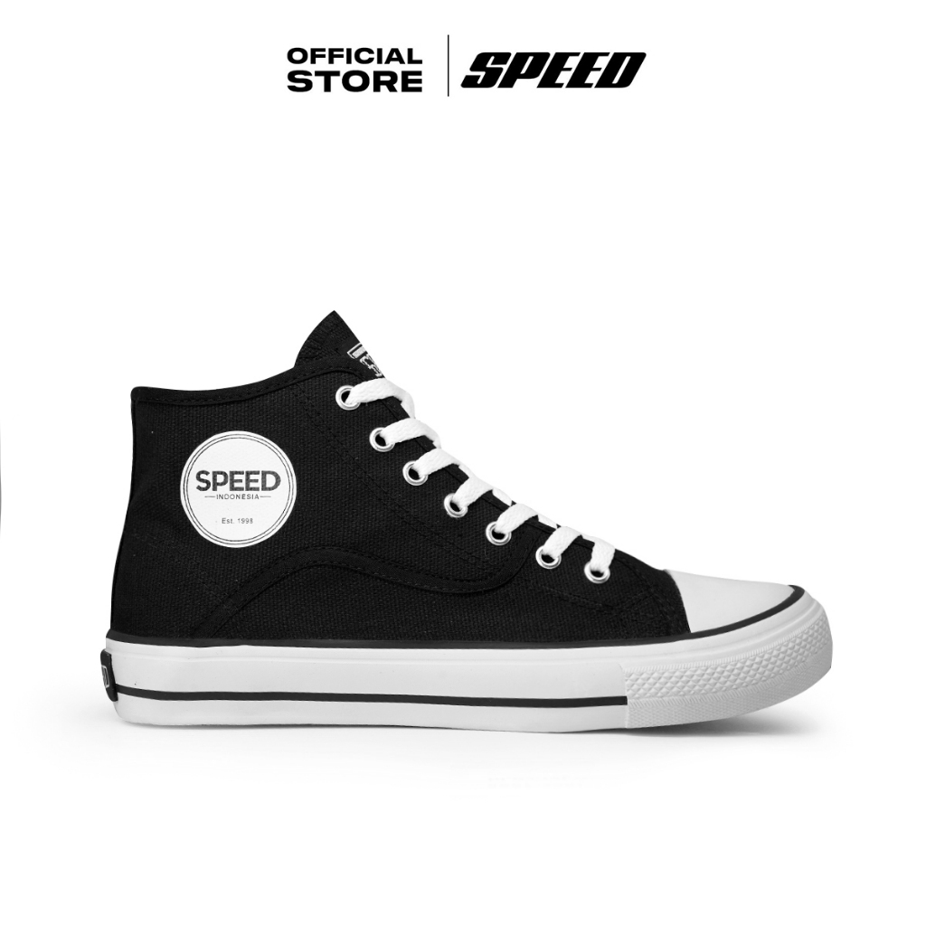 Jual Speed - Retro HI Hitam Putih - Sepatu Pria Wanita 33 - 43 | Shopee ...