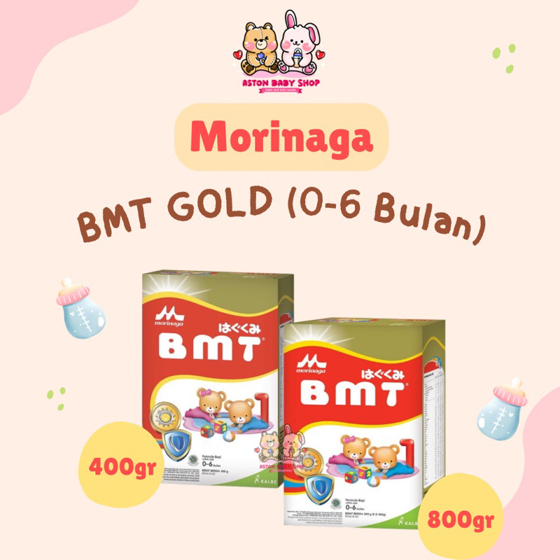 Jual Morinaga BMT Gold 400gr / 800gr Plain Susu Formula Bayi 0-6 Bulan ...