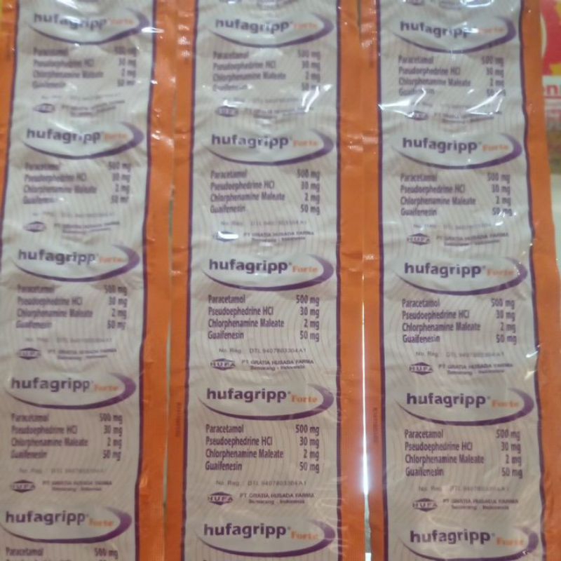 Jual Hufagrip Forte strip isi 10 tab (1) | Shopee Indonesia