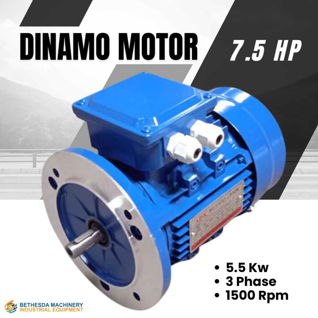 Jual Elektro Motor 7.5HP Dinamo Motor 5.5KW 1500RPM 3Phase Electrical 7,5 HP | Shopee Indonesia