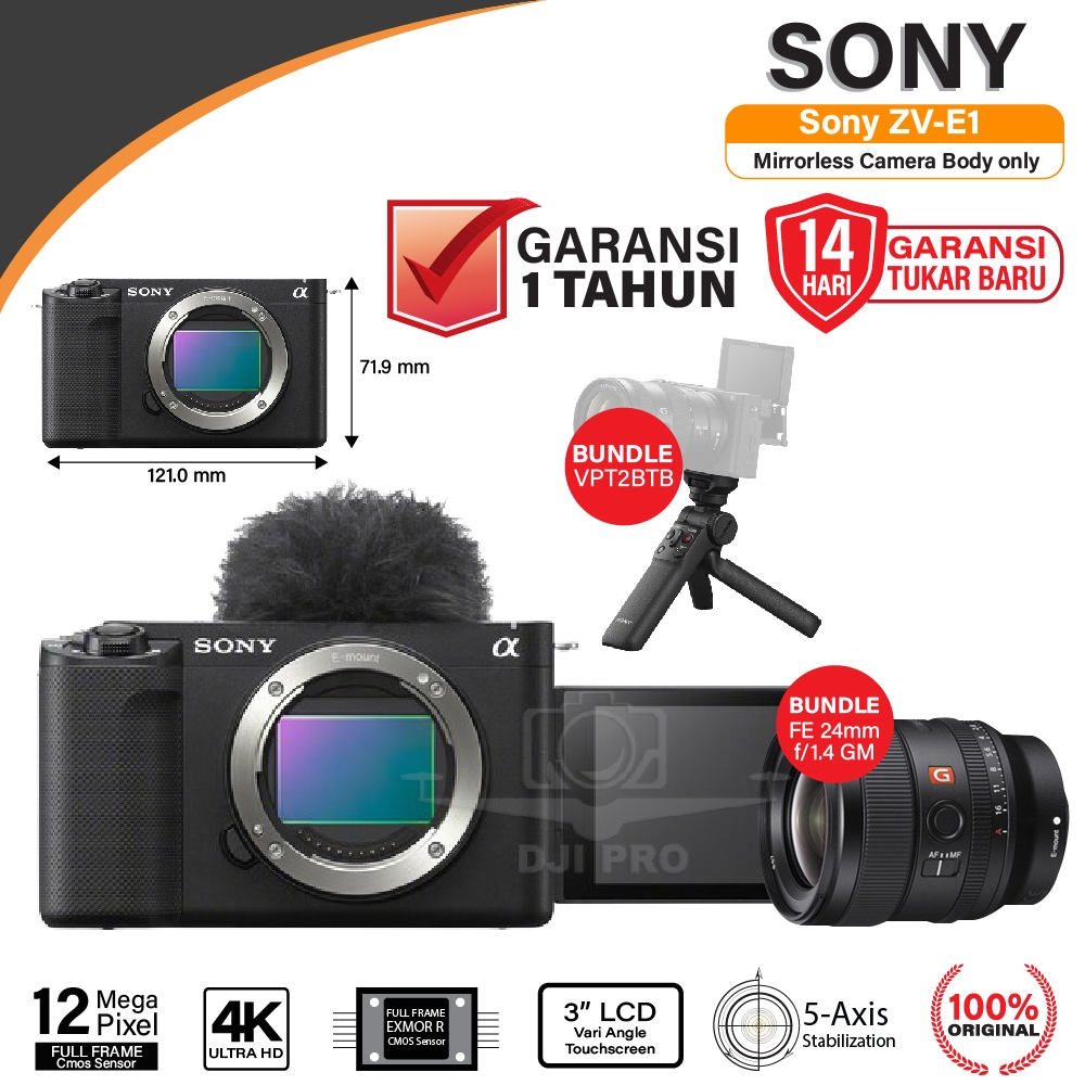 Jual Sony ZV-E1 Body Only Mirrorless Camera - ZVE1 w/ Lensa + VPT2BT ZVE 1 | Shopee Indonesia