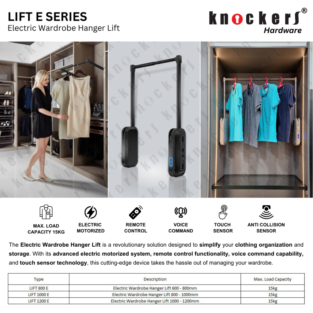 Jual AUTOMATIC HANGER LIFT / LIFT ELEKTRIK / KNOCKERS HARDWARE | Shopee ...