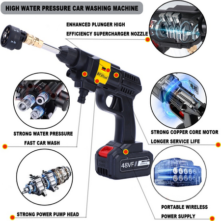 Jual Alat Pompa Steam Cuci Motor Mobil Jet Cleaner Cordless ...