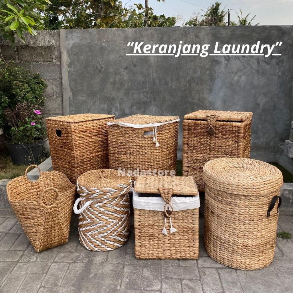 Jual Keranjang Laundry Anyaman / Baskets Laundry / Keranjang Baju Kotor ...