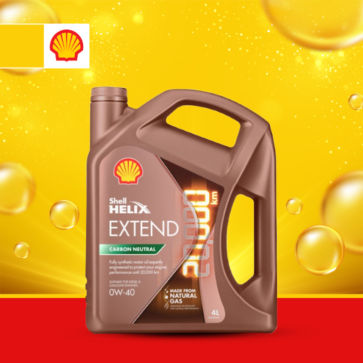 Jual Shell Helix Extend 0w-40 4 Liter 100% ASLI ORI | Shopee Indonesia