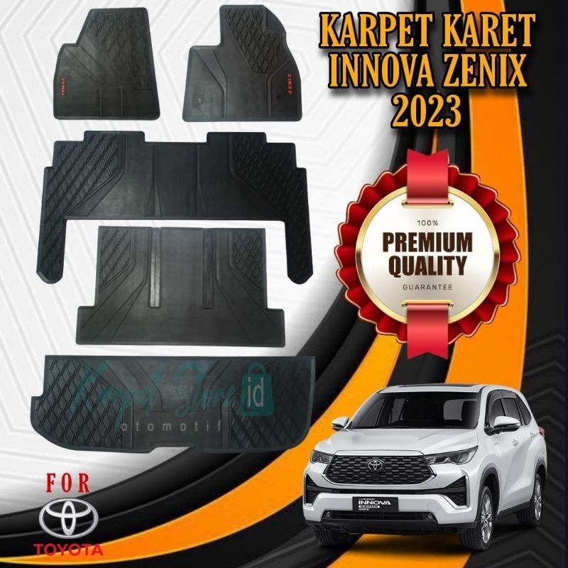Jual KARPET INNOVA ZENIX FULL SET BAGASI LOGO MERAH | Shopee Indonesia