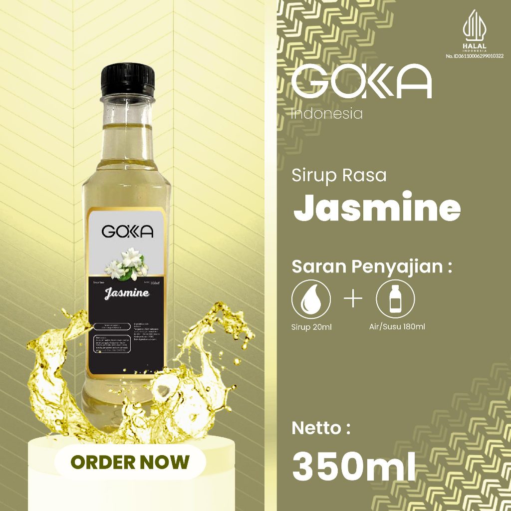 Jual Minuman Sirup Rasa Jasmine / Jasmine Syrup Gokka 350ml | Shopee ...