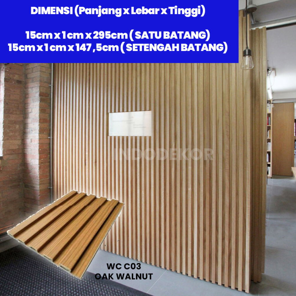 Jual Ready.. Wood Panel WPC / Wall Panel PVC / Woodpanel Wallpanel Kisi Kisi Kayu / Panel ...