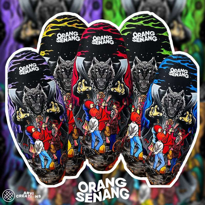 Jual Sarung Jok Motor Arvi motif Orang Senang Anti cakar kucing & Air ...