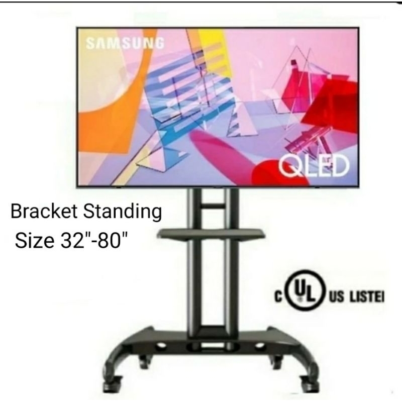 Jual bracket tv standing import premium 80 75 70 65 60 55 50 43 42 40 ...