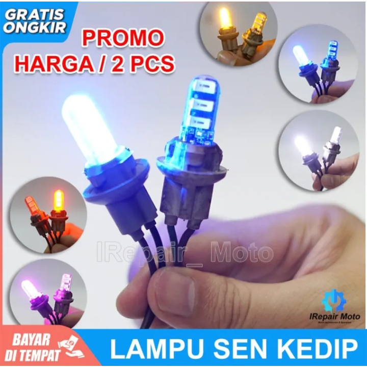 Jual 2 PCS Lampu Sen Jelly Kedip LED T10 6 Mata / Paket Bohlam Lampu ...