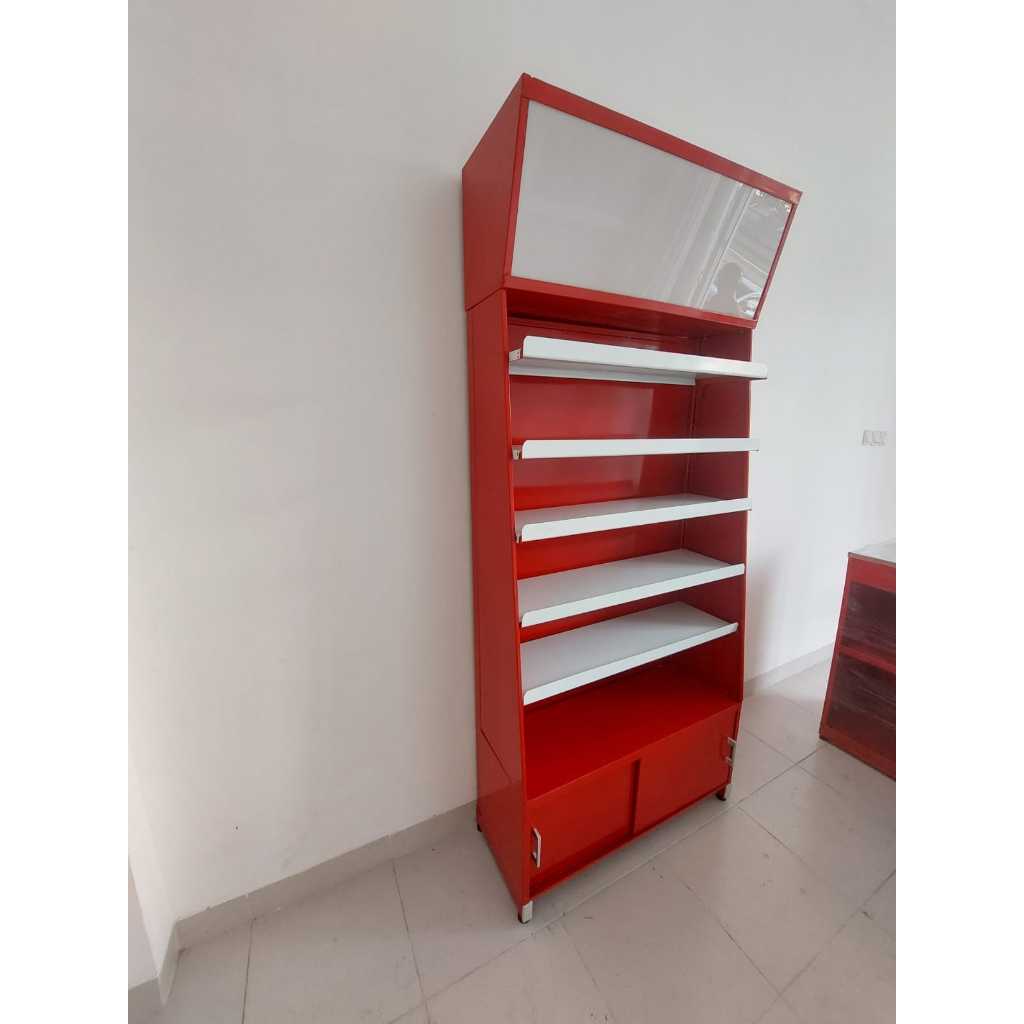 Jual Backwall Rak Display Roko Kosmetik Minimarket Belakang Meja Kasir ...