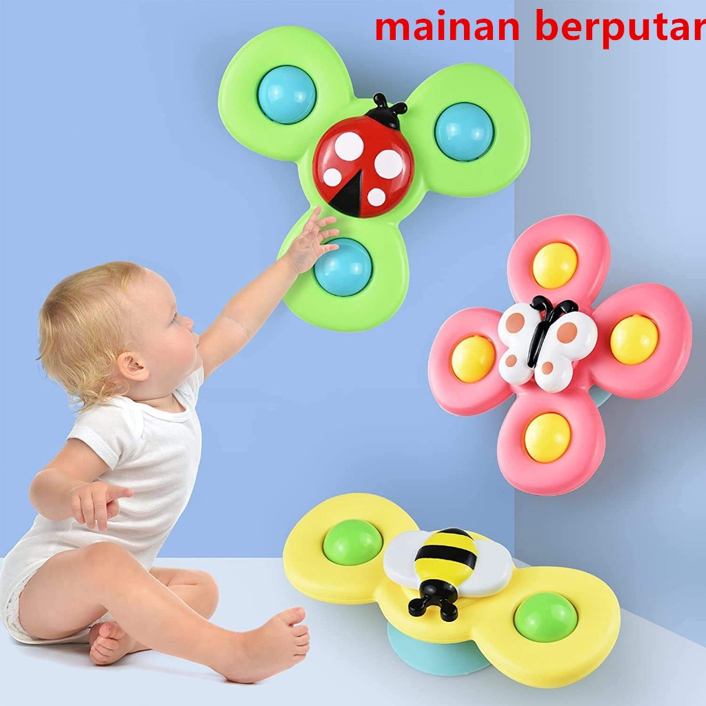 Jual Mainan Sensorik Bayi Suckers spin mainan anak-anak bayi pendidikan ...