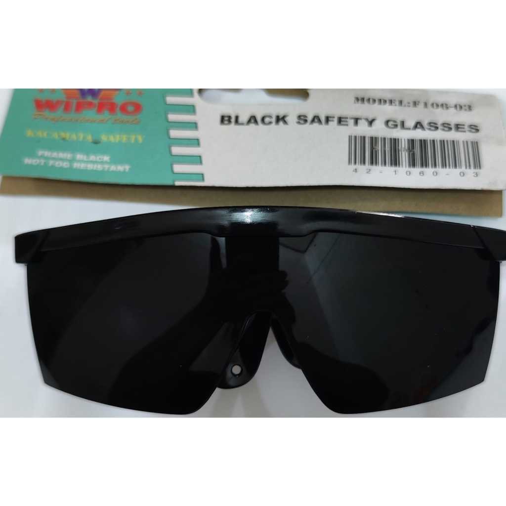 Jual Kacamata / Kacamata Las / Kacamata Gerinda Hitam WIPRO f106-03 ...