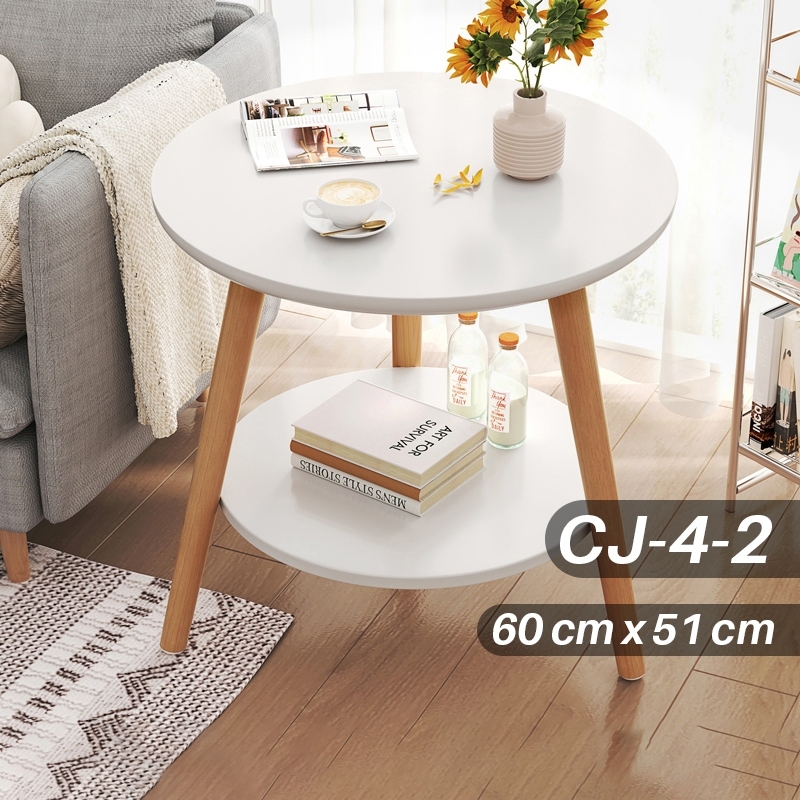 Jual CJ-4-2 Meja Minimalis Bulat Lounge Gaya Nordic Penyimpanan Meubles De SIZE 60X 51CM ...
