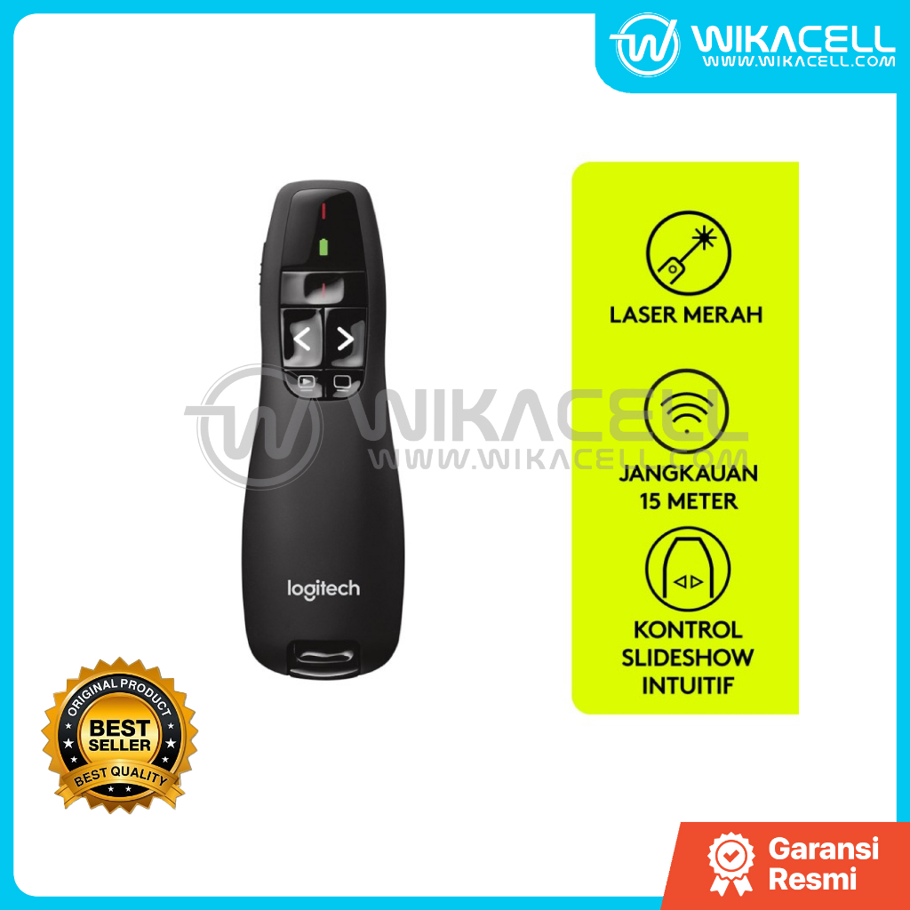 Jual Pointer Logitech (R400) - Black | Shopee Indonesia