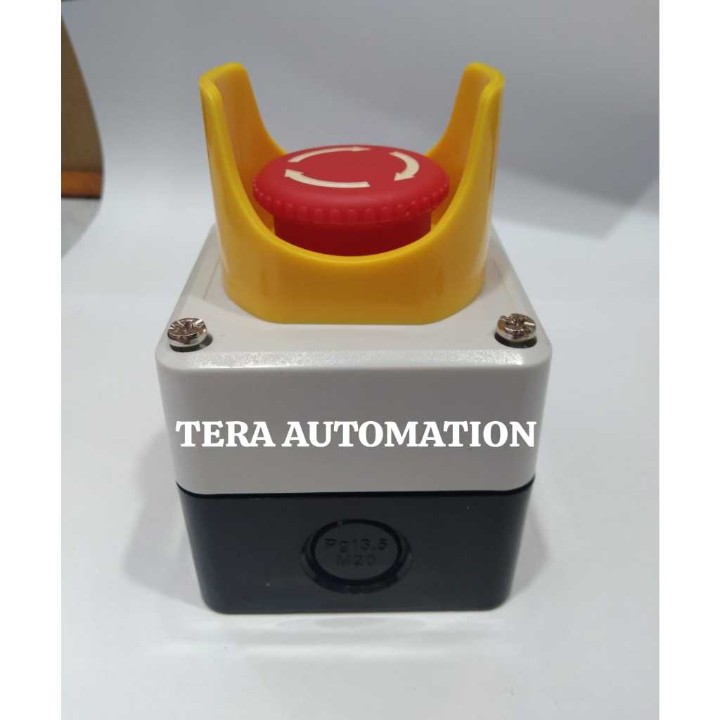 Jual Push button Emergency Stop Lift kotak kontrol dengan penutup READY ...