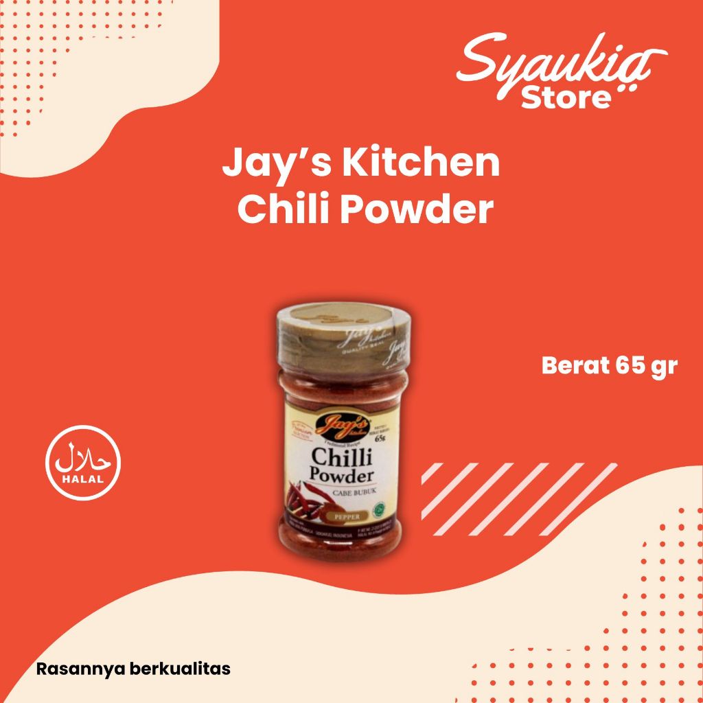Jual Jays's Kitchen Chili Powder 65g (cabe bubuk jay's kitchen) | Shopee Indonesia