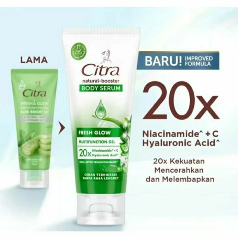 Jual Citra Natural Booster Body Serum Fresh Glow Multifunction Gel Aloe ...