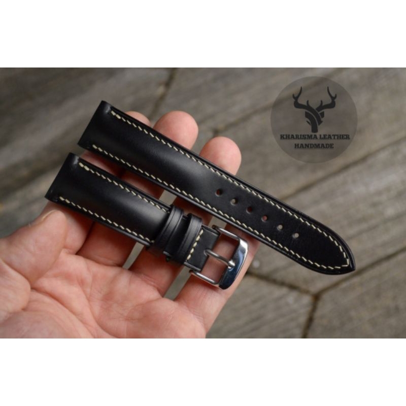 Jual strap jam tangan kulit original/strap jam tangan kulit unisex/bisa ...