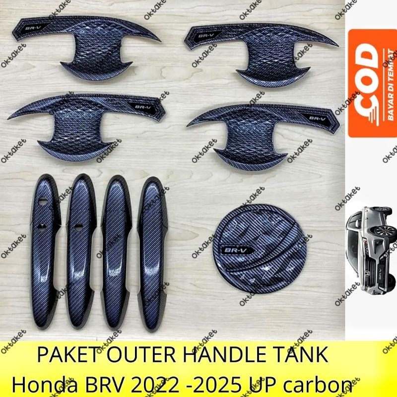 Jual paket outer handle tank cover Honda BRV 2022 2023 2024 Full Carbon ...