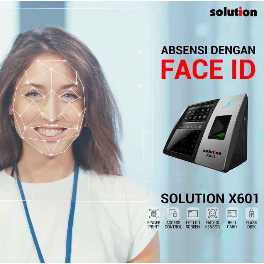 Jual Mesin Absensi Wajah X601 Fingerprint Solution x601 Mesin Absen ...