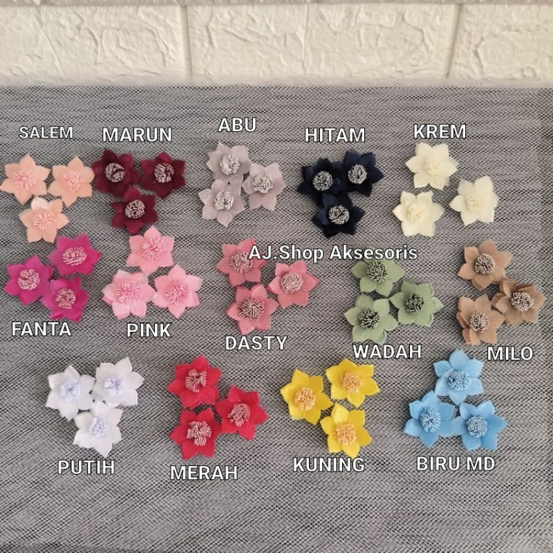 Jual BUNGA TEMPEL BAJU ISI 1 LUSIN / BUNGA KECIL | Shopee Indonesia