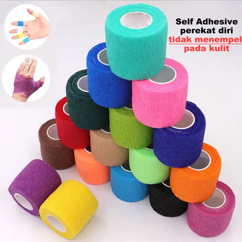 Jual COD finger tape 5cm x 4.5m fingertape wristape/finger wrist tape ...