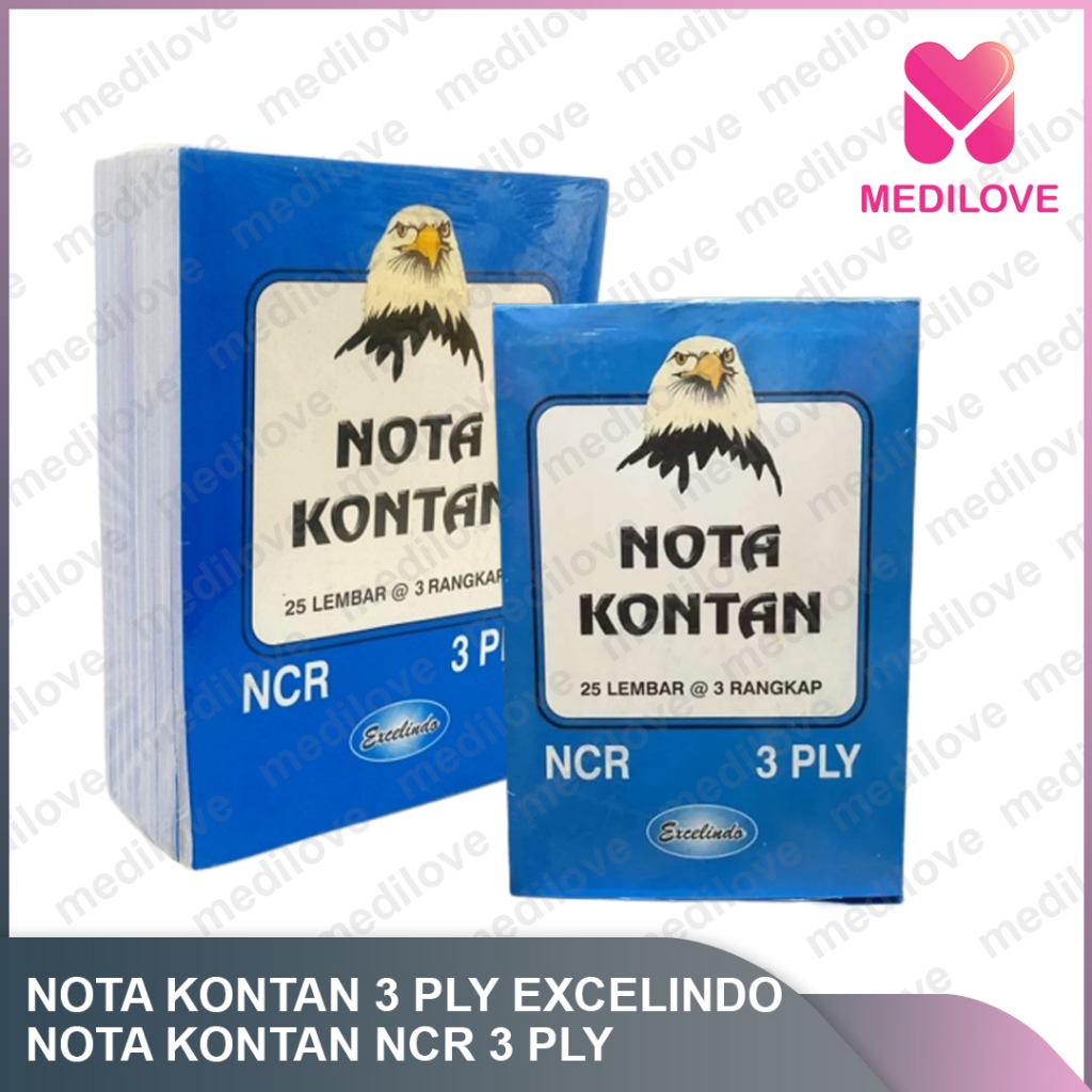 Jual Nota Kontan 3 ply NCR UKURAN KECIL (108mm*155mm) merk Excelindo ...