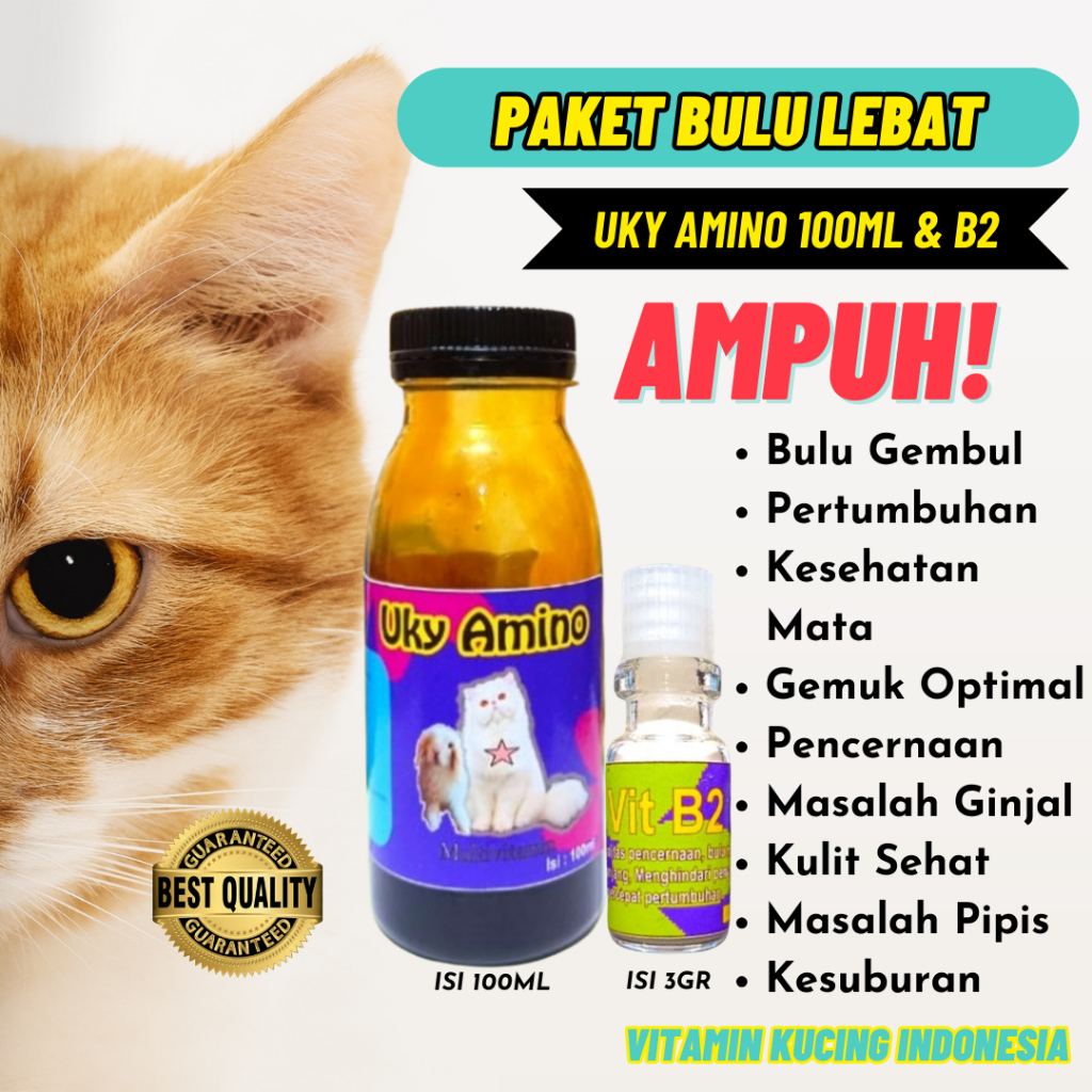 Jual [C01] VITAMIN KUCING BULU LEBAT OBAT KUCING CATFOOD JAMUR BULU ...