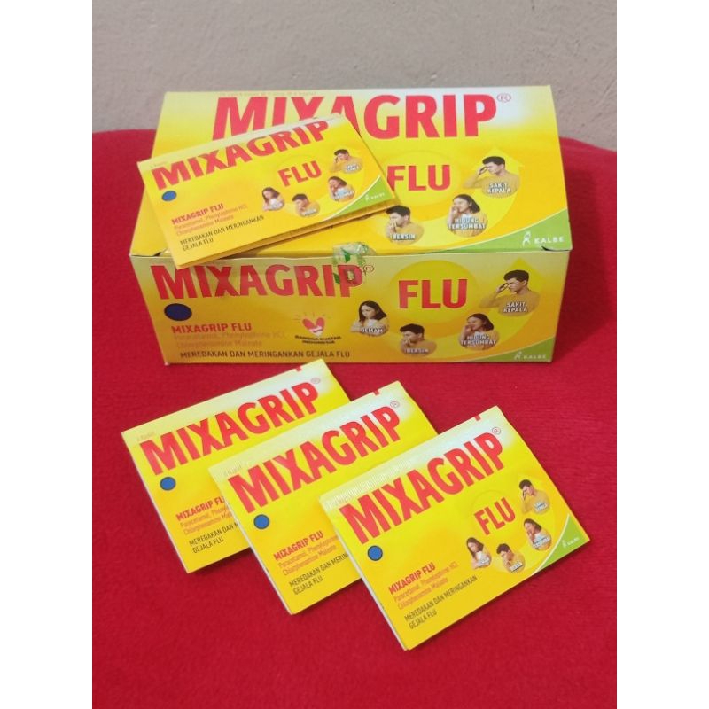 Jual Mixagrip Flu Strip isi 4 Tablet / Meredakan Gejala Flu / Demam ...