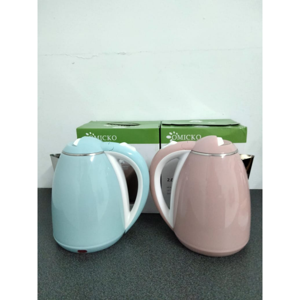 Jual Teko Listrik 2 Liter Stainless Steel Omicko Pemanas Air Electric ...