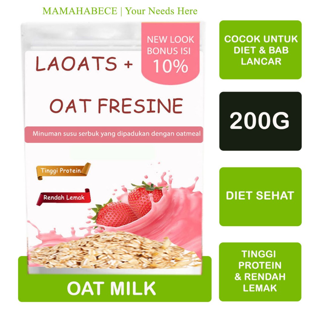 Jual Oat Milk Diet Rendah Kalori Low Fat Susu Oat Diet Penurun Berat ...