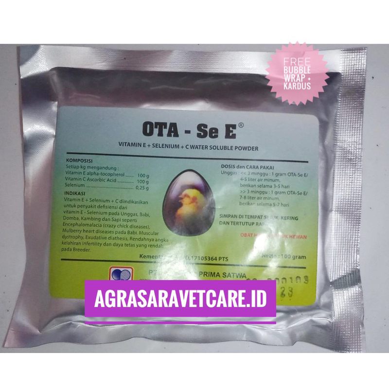 Jual OTA Se E 100gr - Vitamin E Selenium + vit c untuk produktivitas ...